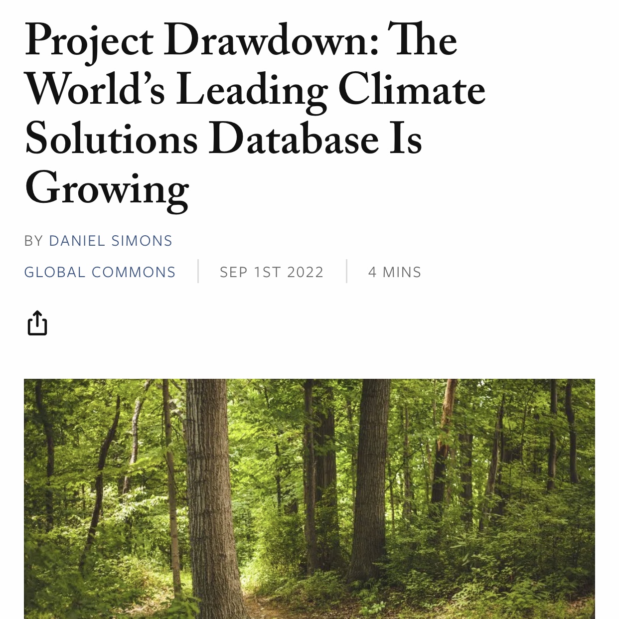 Project Drawdown – Darrin // Nightingale